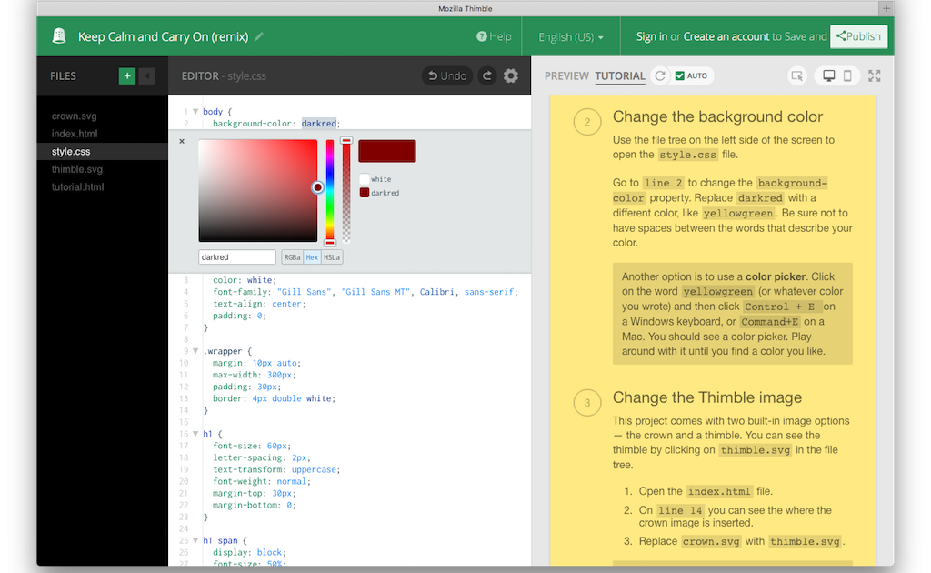 Webブラウザの上でWebを学ぶ。Mozilla製の「Thimble」レビュー | さくらのナレッジ