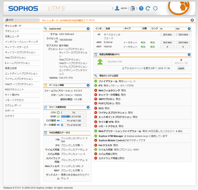 Sophos UTMでWebセキュリティー対策 第1回 ～UTMの作成から初期設定まで～ | さくらのナレッジ