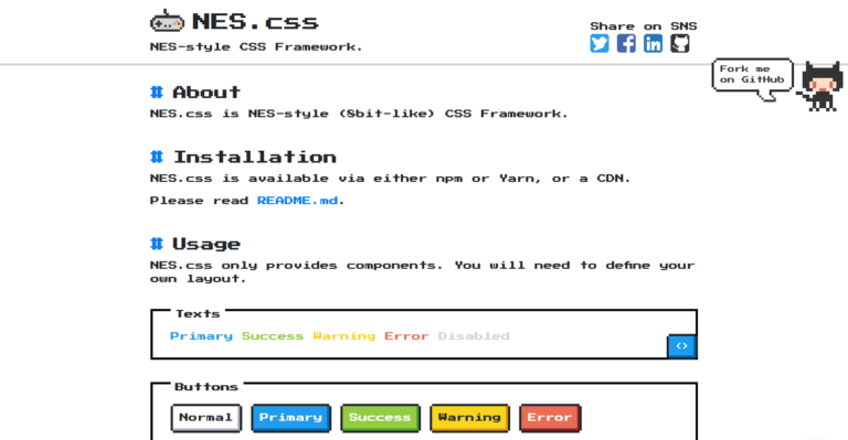 心が躍るファミコン風CSSフレームワーク「NES.css」の誕生秘話に迫る | さくらのナレッジ